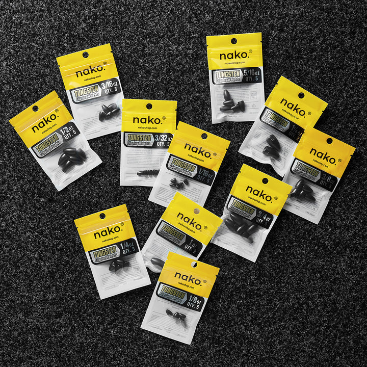 Nako Tungsten Weights, Jigs, Jig Heads & Terminal Tackle Boxes